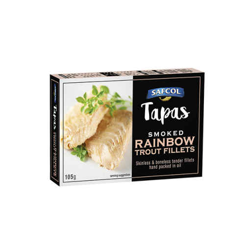 Smoked Rainbow Trout Fillets 105g - Safcol