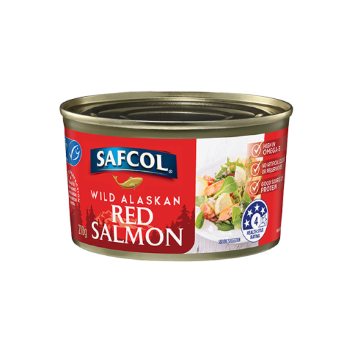 Safcol Wild Alaskan Red Salmon 210g - Safcol