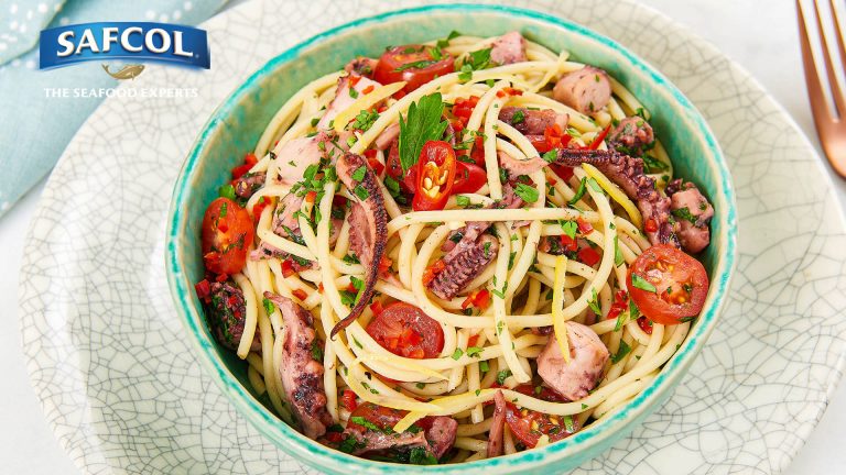 Lemon squid chilli pasta - Safcol